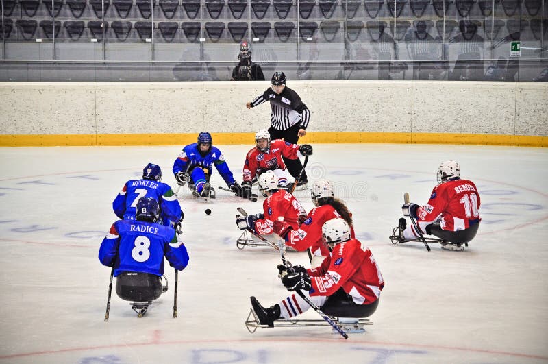 Ice Sledge Hockey editorial image. Image of competition - 23630570