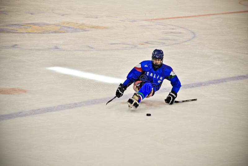 Ice Sledge Hockey editorial stock photo. Image of diversity - 23630653