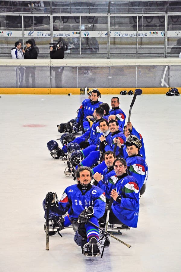 Ice Sledge Hockey editorial photography. Image of indoors - 23631992