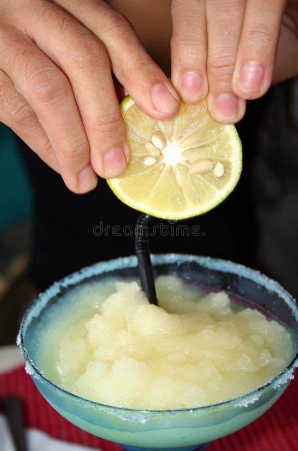 Ice and a Slice Frozen Cocktail Stock Photo - Image of freshness, booze ...