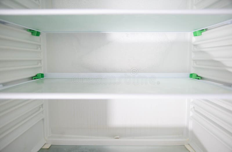 Ice and Snow Build Up on the Back Wall of the Refrigerator ...