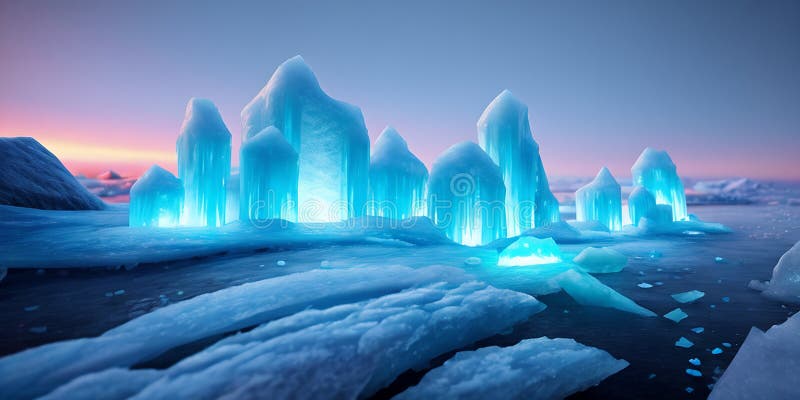 Snow Elements. Snow Capes Piles Icicles Snowdrift Mound Bursting ...