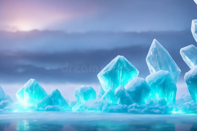 Ice snow elements of cold stock illustration. Illustration of elements ...