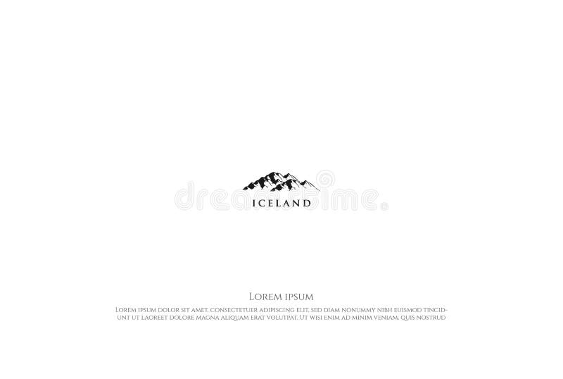 Ice Snow Mountains Hills Peak Top Summit Logo Design Vector Stock ...