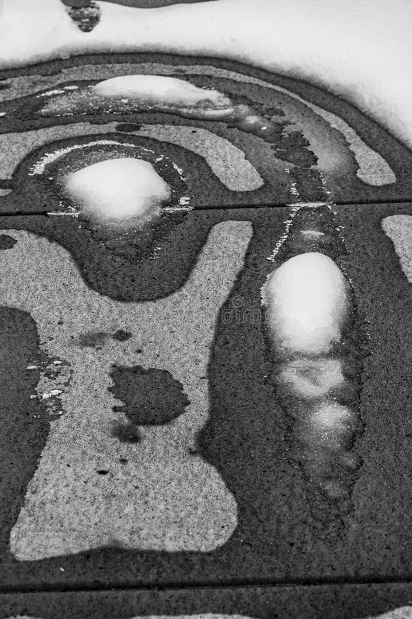 Ice and Snow Patterns stock photo. Image of spring, cold - 193747642