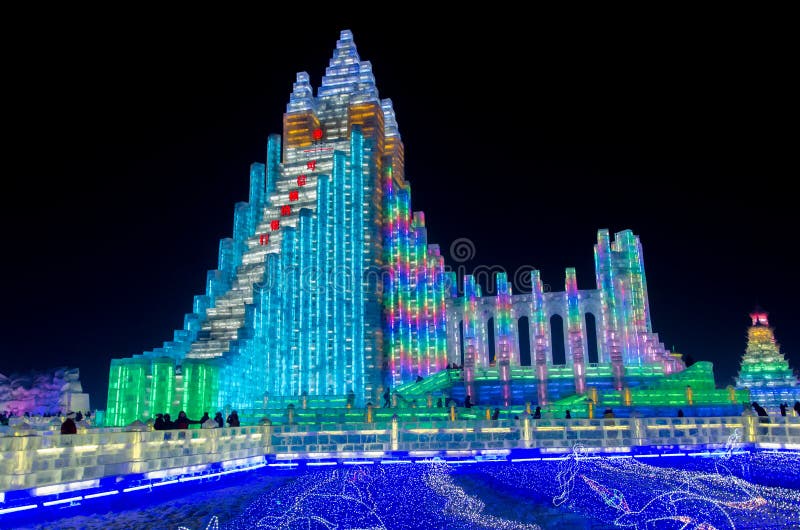 Ice Snow World in Harbin,2014 Editorial Photo - Image of arts, festive ...