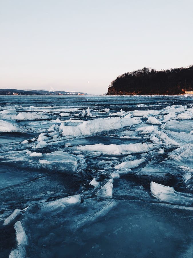 Ice stock image. Image of island, japonese, vladivostok - 118142723
