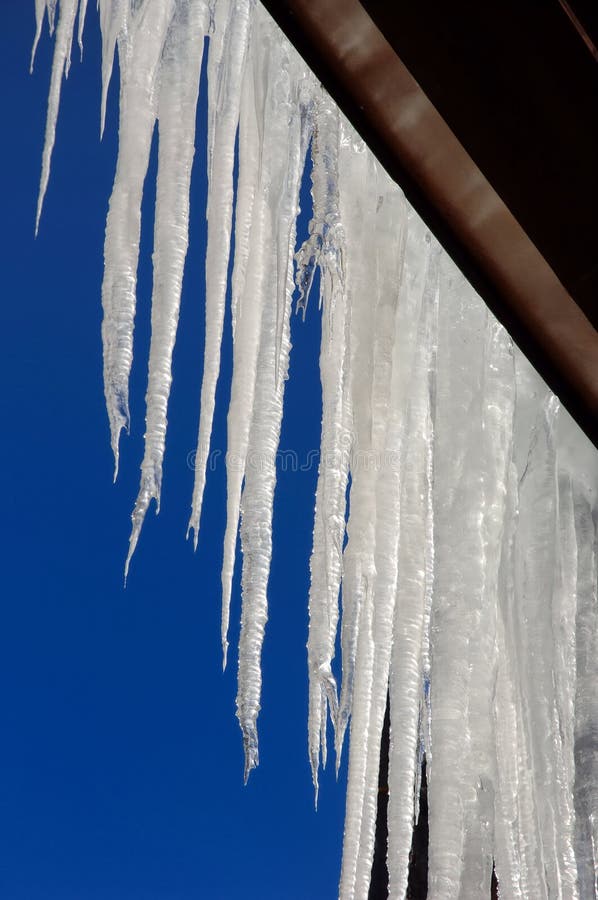 Ice stalactite stock photo. Image of winter, cold, frezee - 7544114