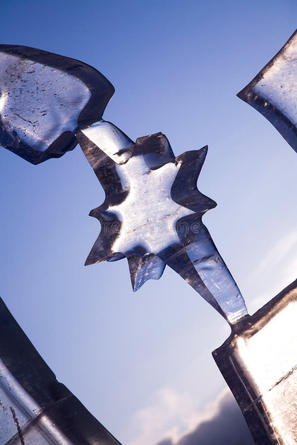 Ice star stock photo. Image of sharp, white, frost, build - 12594132