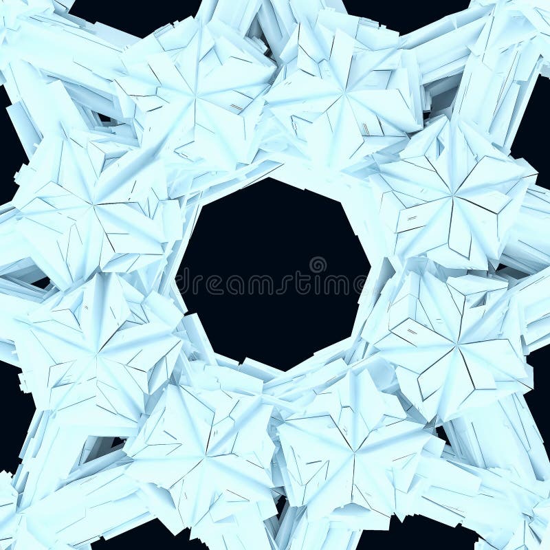 Ice Star City Construction stock illustration. Illustration of abstract ...