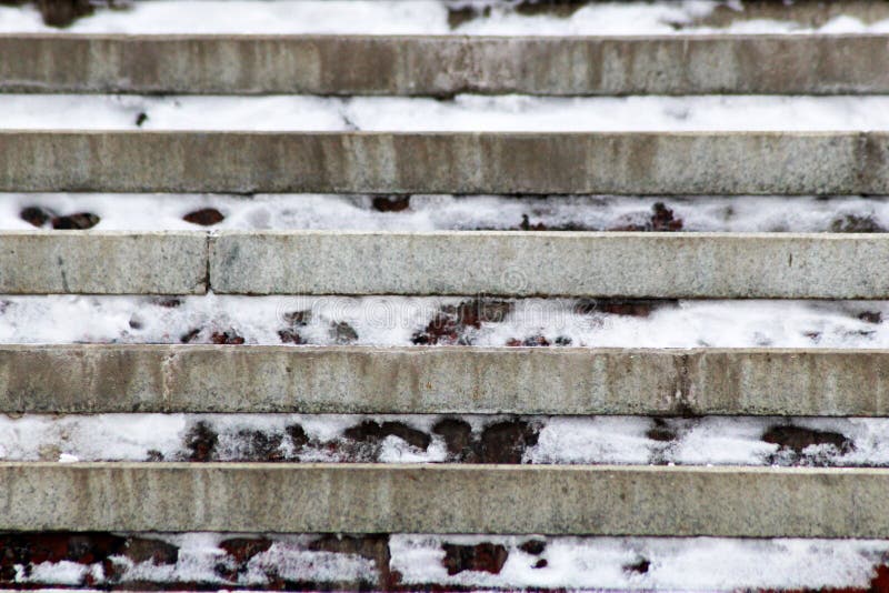 Ice Steps Ladder in the Snow Stock Image - Image of stair, seasonal ...