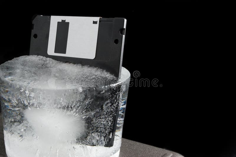 Ice and stiffy #2 stock image. Image of melt, data, black - 305063