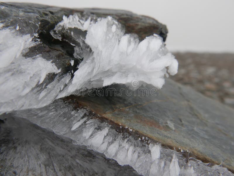Ice on stones stock photo. Image of texture, frozen, cold - 84725614