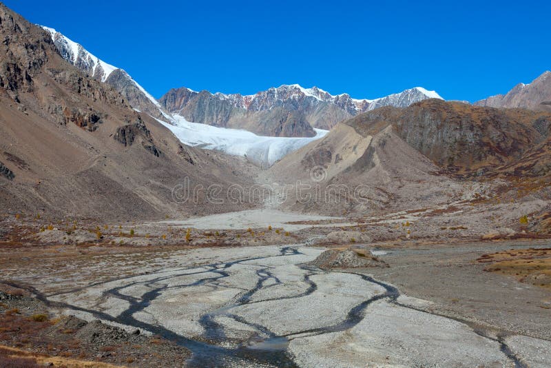Ice stream stock photo. Image of island, moraine, glacier - 27265136
