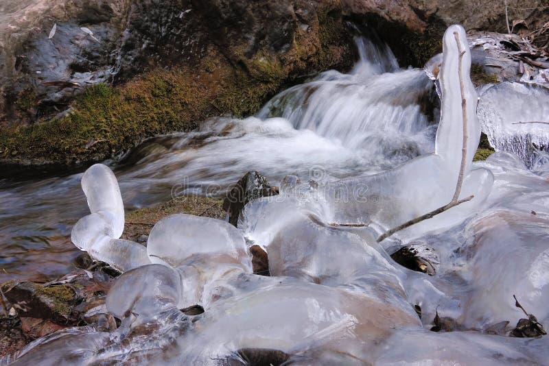 Ice stream stock image. Image of rime, frore, winter - 104373461