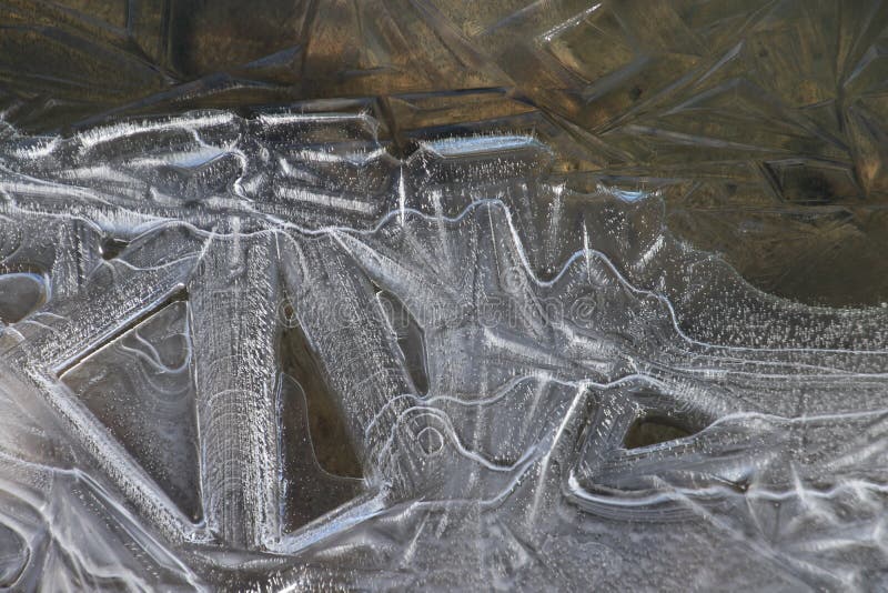 Ice Structure - Frozen Water Stock Image - Image of winter, opaque ...