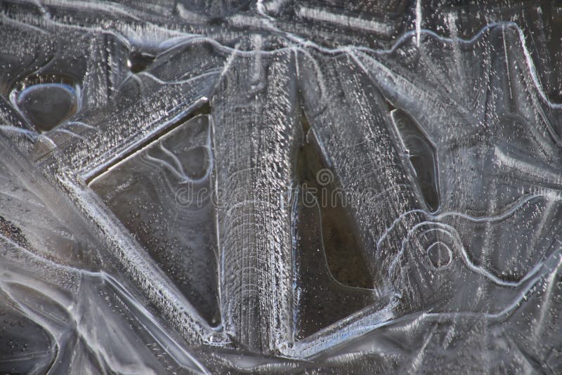 Ice Structure - Frozen Water Stock Image - Image of creek, small: 160361157