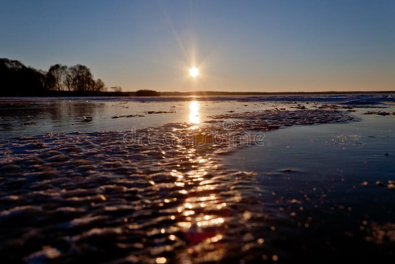 Ice sun stock photo. Image of blue, snow, lights, fall - 46009098