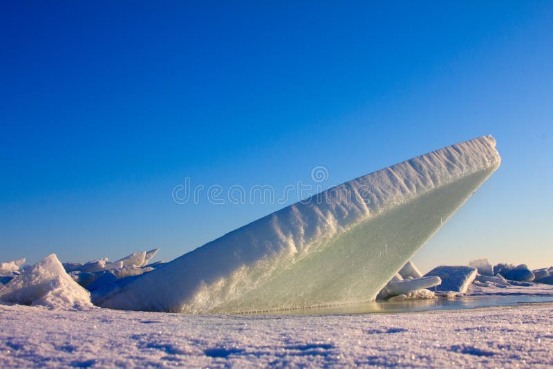 Ice on the sun stock image. Image of natural, pole, glacial - 34744377