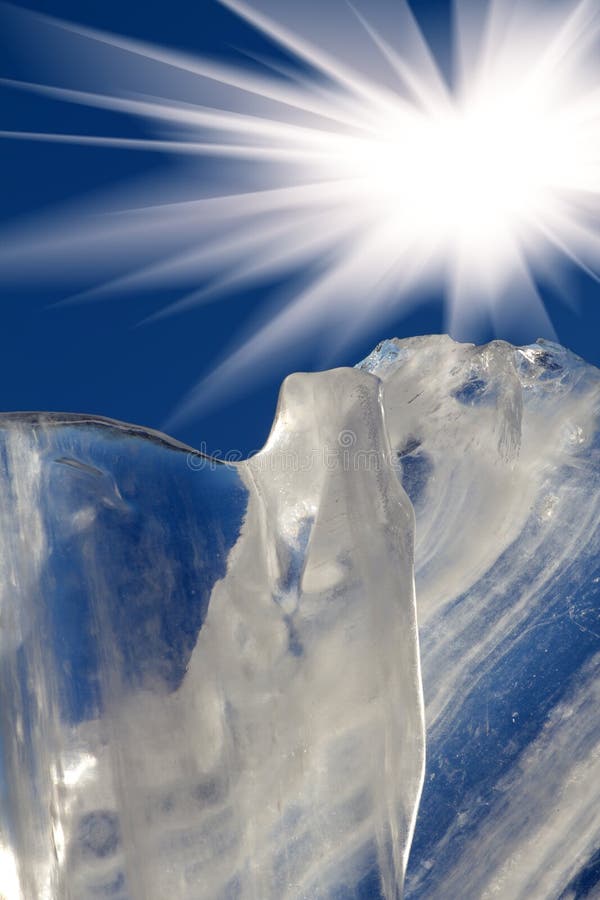 Ice sunrise sky sun stock image. Image of mountain, winter - 17823837