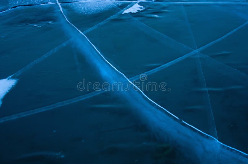 Ice on the Surface of Lake Baikal Stock Photo - Image of outdoor ...