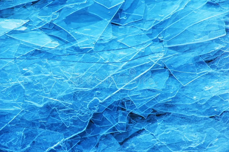 Ice Surface of the River. Texture of Ice Shards Stock Photo - Image of ...