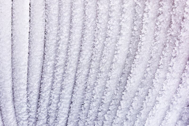 Ice Surface with Unusual Wavy Stripes. Abstract Snow Background Stock ...