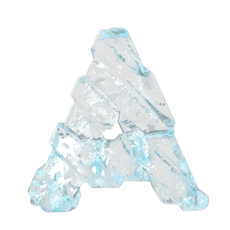 Ice Symbol with Diagonal Thick Straps. Letter a Stock Vector ...