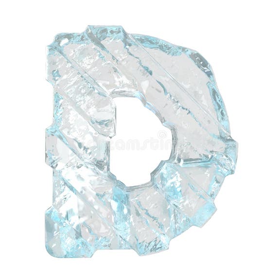 Ice Symbol with Diagonal Thick Straps. Letter D Stock Vector ...