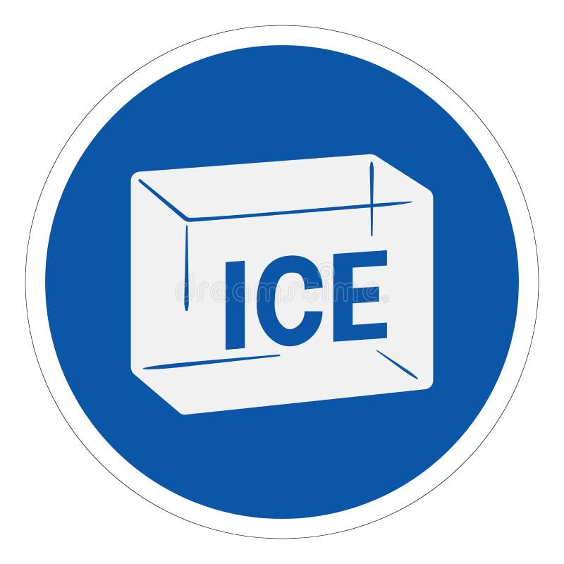 Ice Symbol Sign,Vector Illustration, Isolated on White Background Label ...