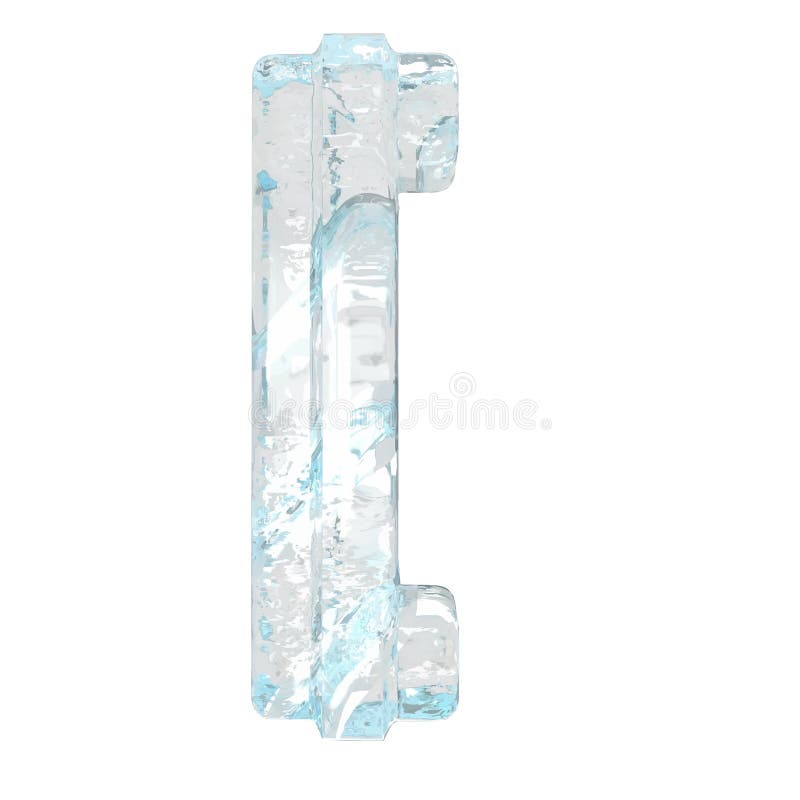 Ice Symbol with Thick Vertical Straps Stock Vector - Illustration of ...