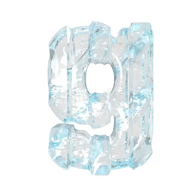 Ice Symbol with Thick Vertical Straps. Letter G Stock Vector ...