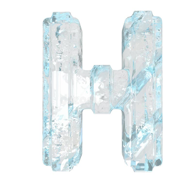 Ice Symbol with Thick Vertical Straps. Letter H Stock Vector ...
