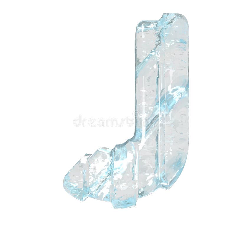 Ice Symbol with Thick Vertical Straps. Letter J Stock Vector ...