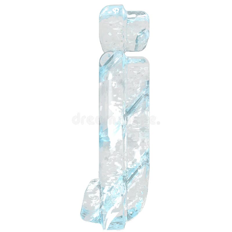Ice Symbol with Thick Vertical Straps. Letter J Stock Vector ...