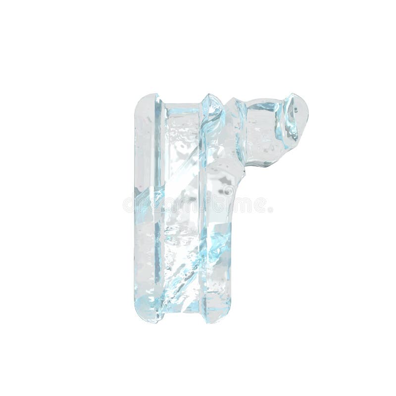 Ice Symbol with Thick Vertical Straps. Letter R Stock Vector ...