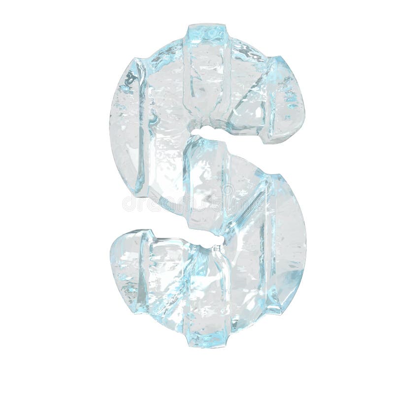 Ice Symbol with Thick Vertical Straps. Letter S Stock Vector ...