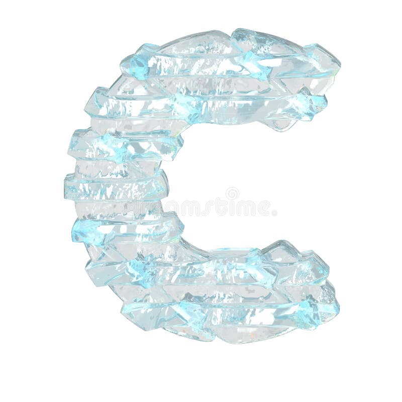Ice Font Letter C 3d Stock Illustrations – 89 Ice Font Letter C 3d ...