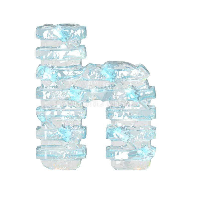 Ice Font Letter H 3d Stock Illustrations – 90 Ice Font Letter H 3d ...