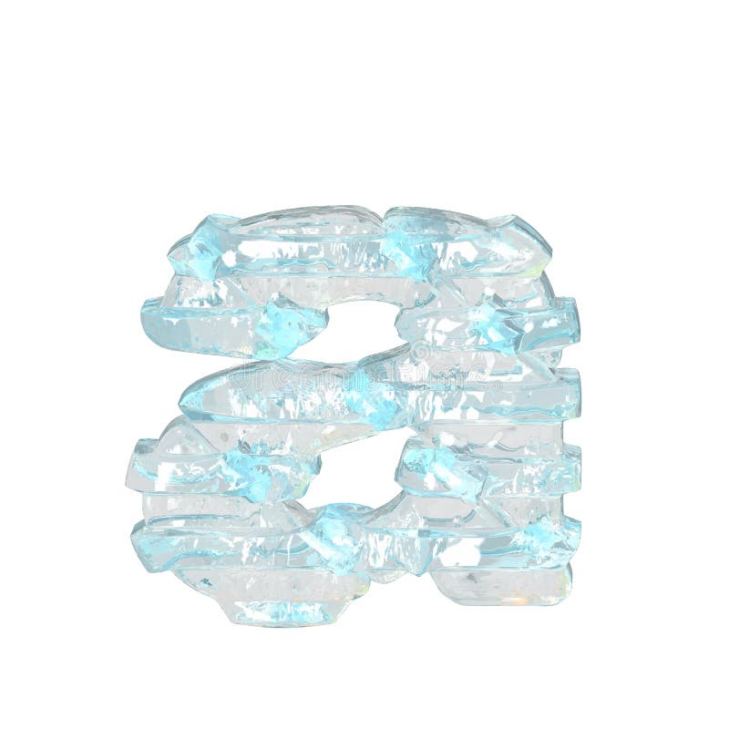 Ice Symbol with Thin Horizontal Straps. Letter a Stock Vector ...