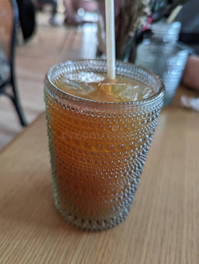 Ice Tea Cool Refreshing Glass Stock Photo - Image of juice, liqueur ...
