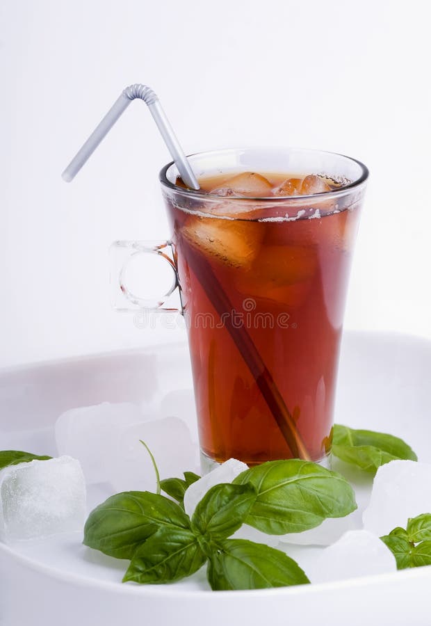 Ice tea in the glass stock photo. Image of beverage, cafe - 24252340