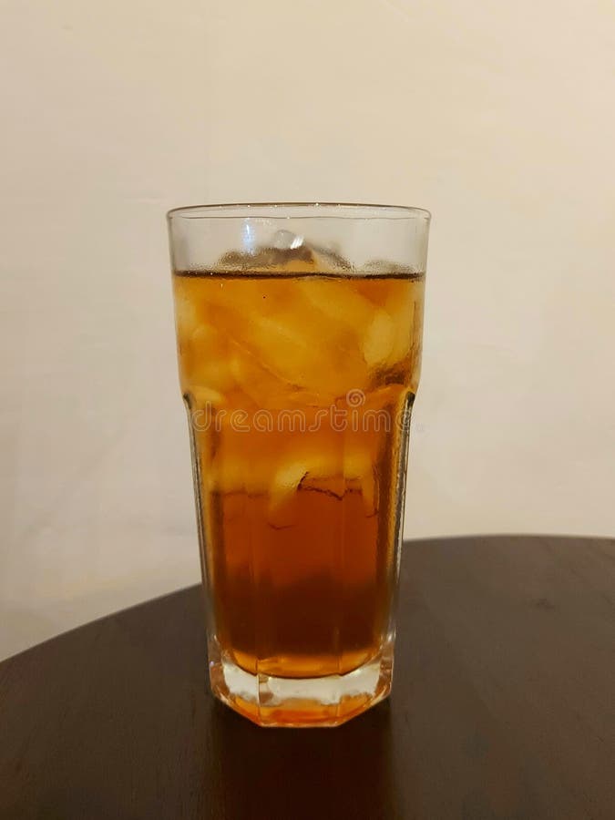 Ice tea on the glass stock photo. Image of liqueur, freshness - 262118306