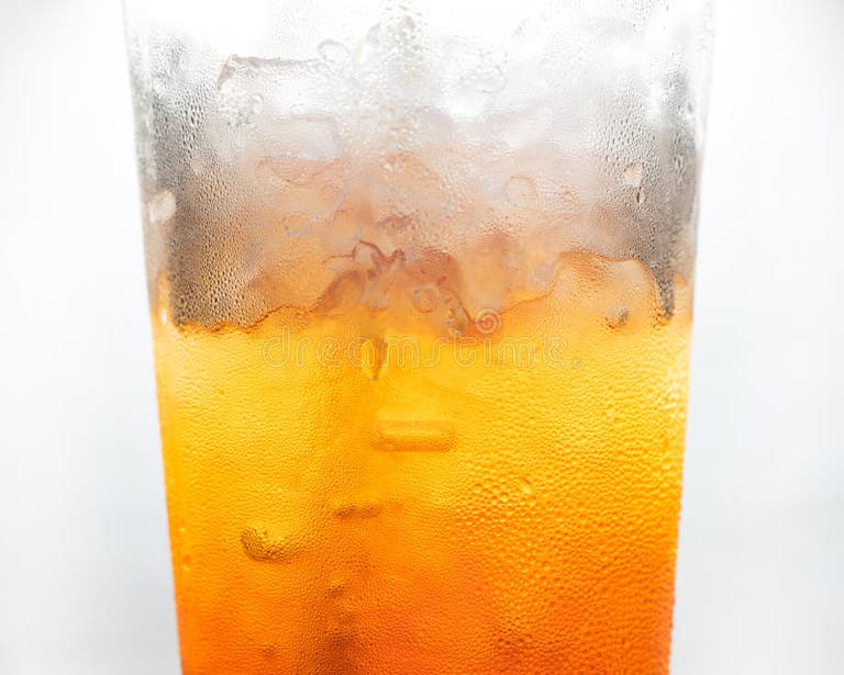 Ice Tea in Glass stock photo. Image of condensation, transparent - 67420794