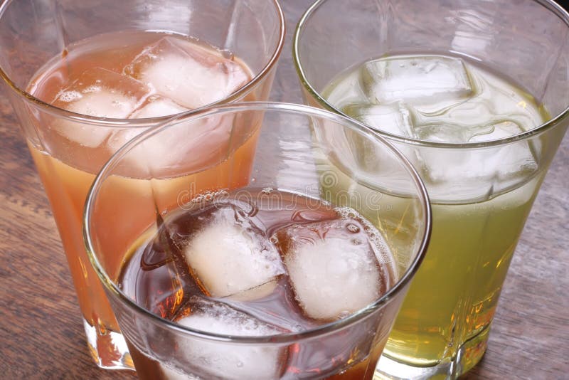Ice tea with rocks stock photo. Image of glass, orange - 14235688