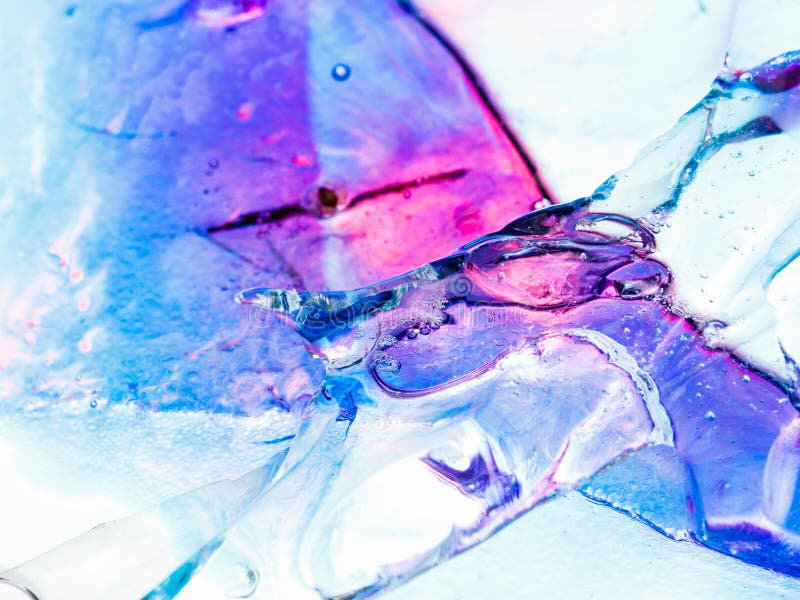 Ice Texture Background with Ink Stock Photo - Image of piece, blue ...