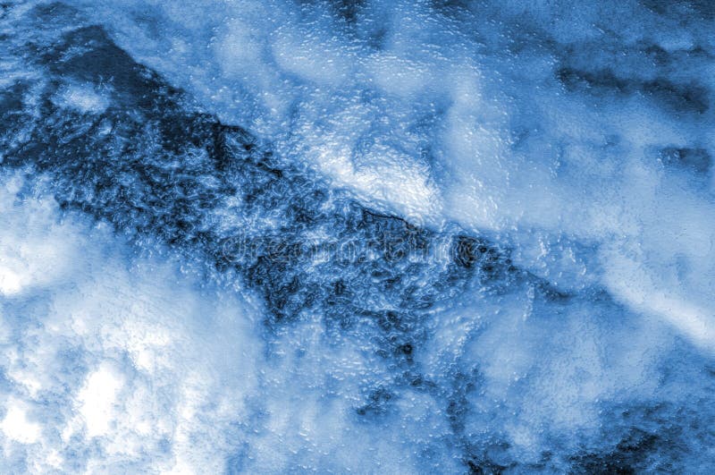 Ice Texture. Black and Blue Ice Texture. Ice Texture of Frozen Water ...