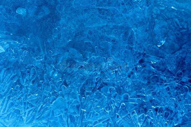 Ice Texture Close-up, Blue Ice Top View Stock Photo - Image of river ...