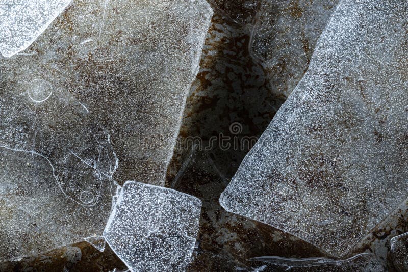 Ice Texture Close Up in the Macro Stock Photo - Image of outdoors ...