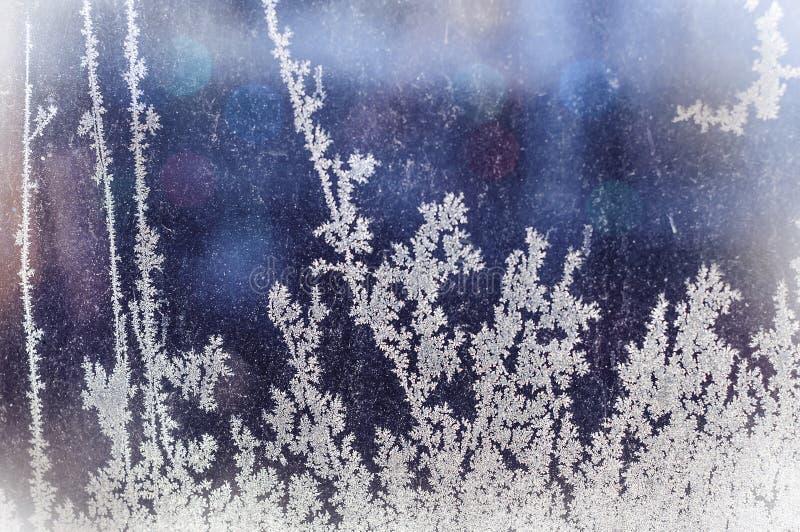 Ice Texture on a Cold Frosty Glass Stock Image - Image of natural ...